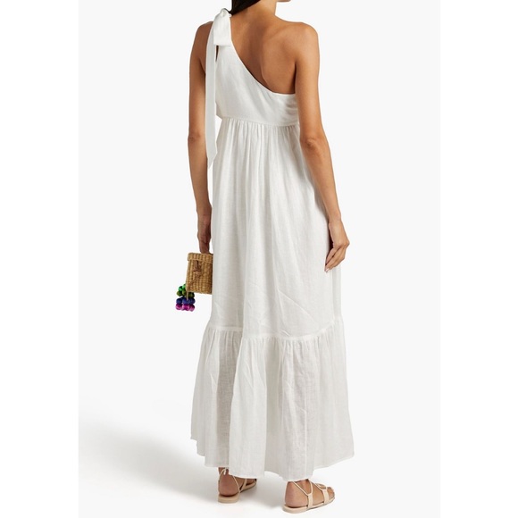 Zimmermann | Dresses | Zimmermann White Off Shoulder Dress | Poshmark